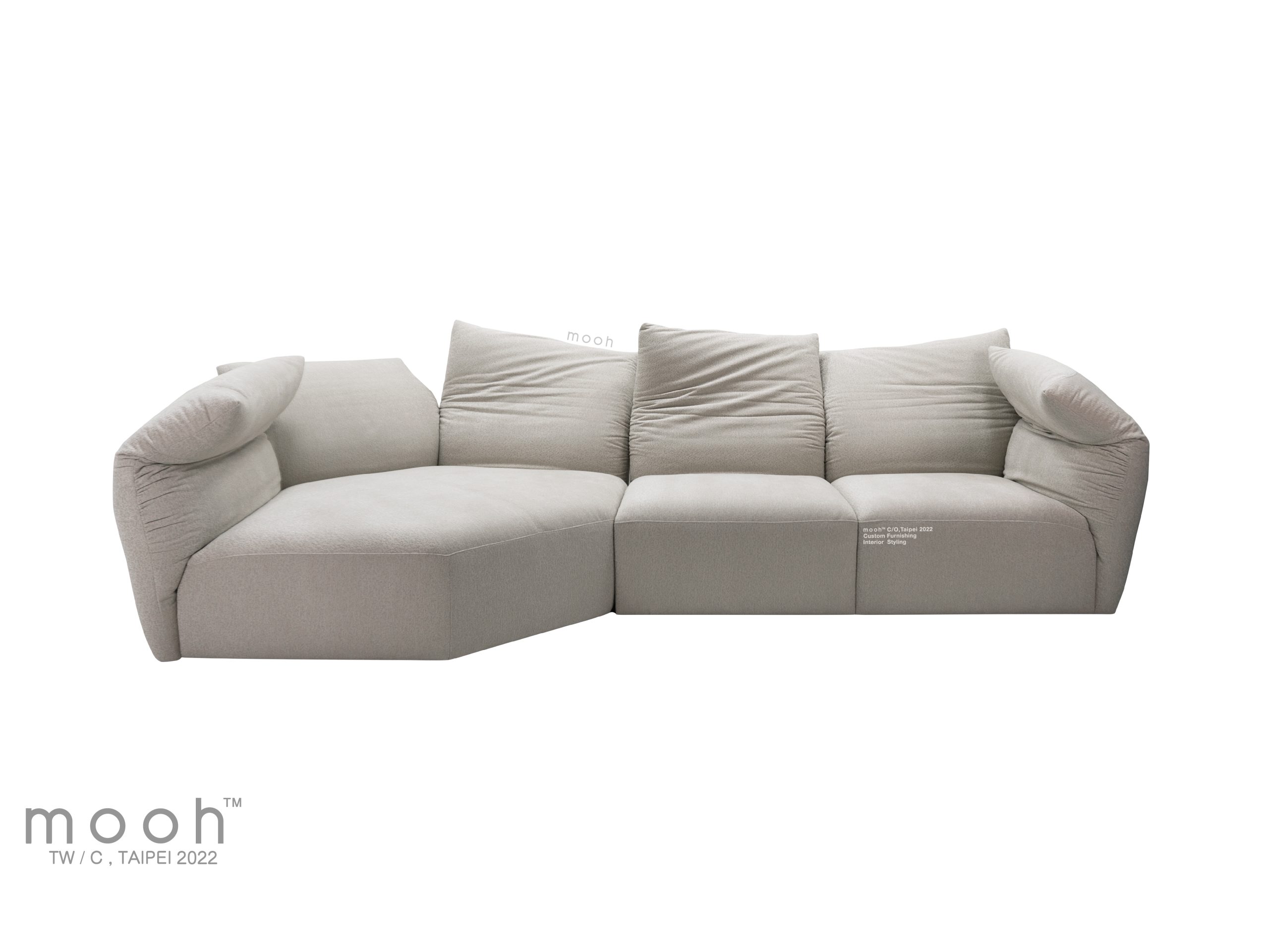 洛林2.0 │ L型沙發- 334 (2025全新升級) - mooh Living．墨禾製作