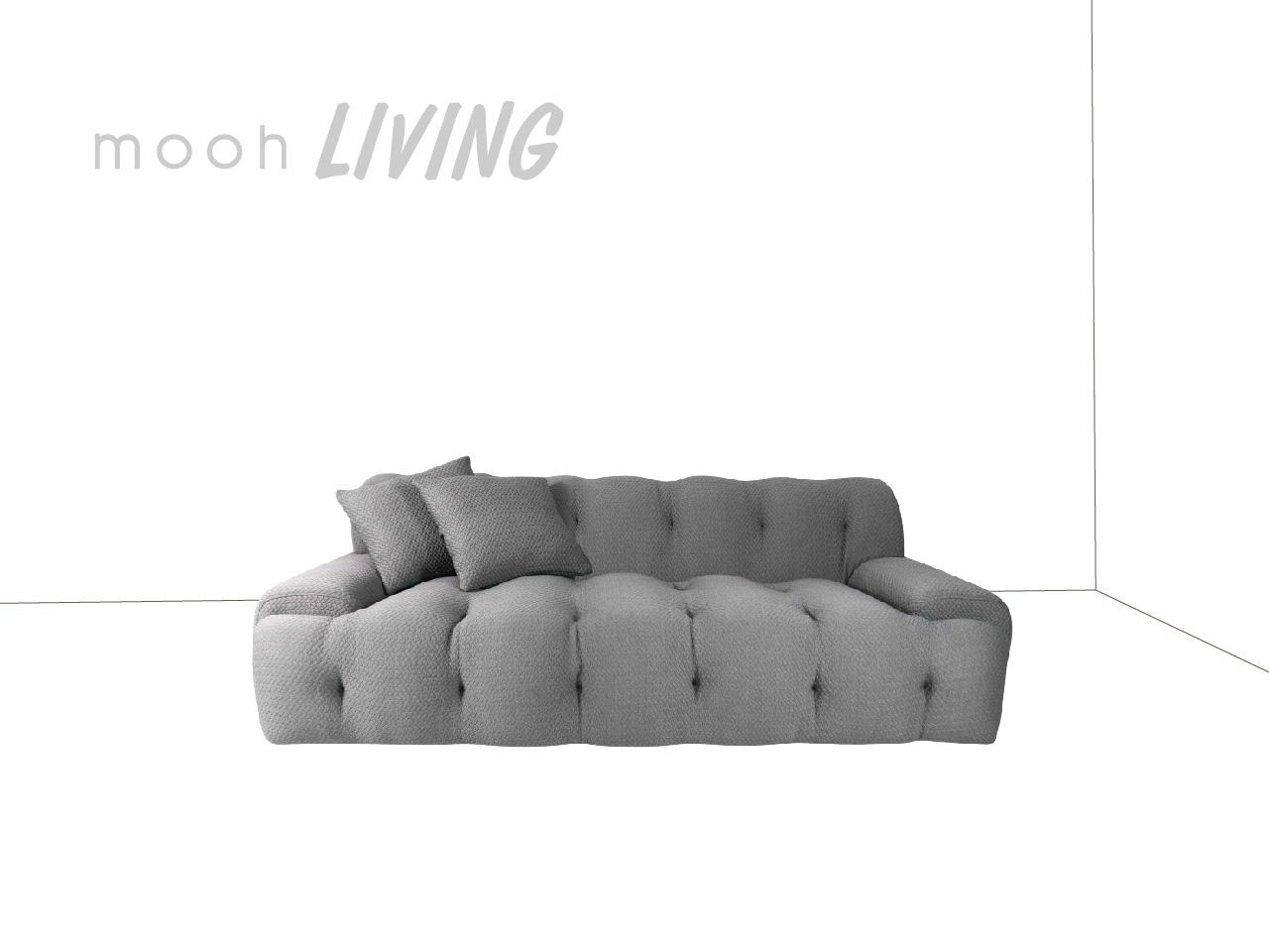[mooh select]海沃 2.0 │ 三人沙發 - mooh Living．墨禾製作